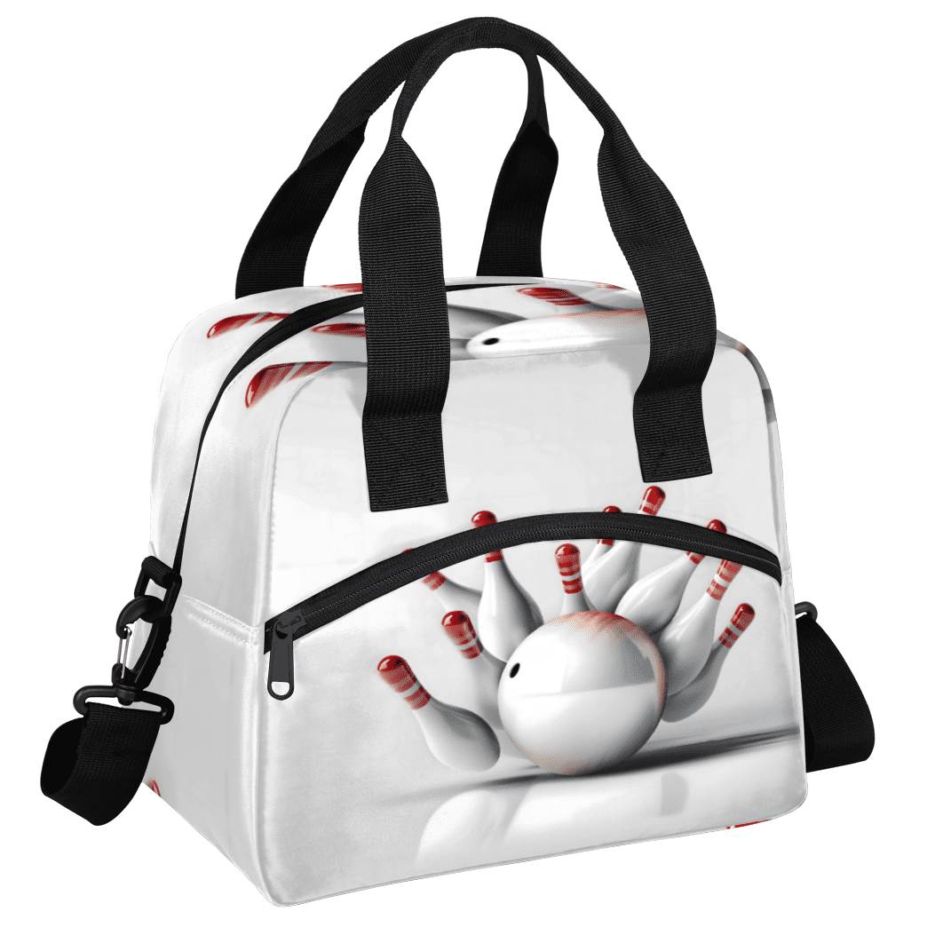 Herdesigns Bowling Sports Themed Insulated Lunch Bag for Women Men ...