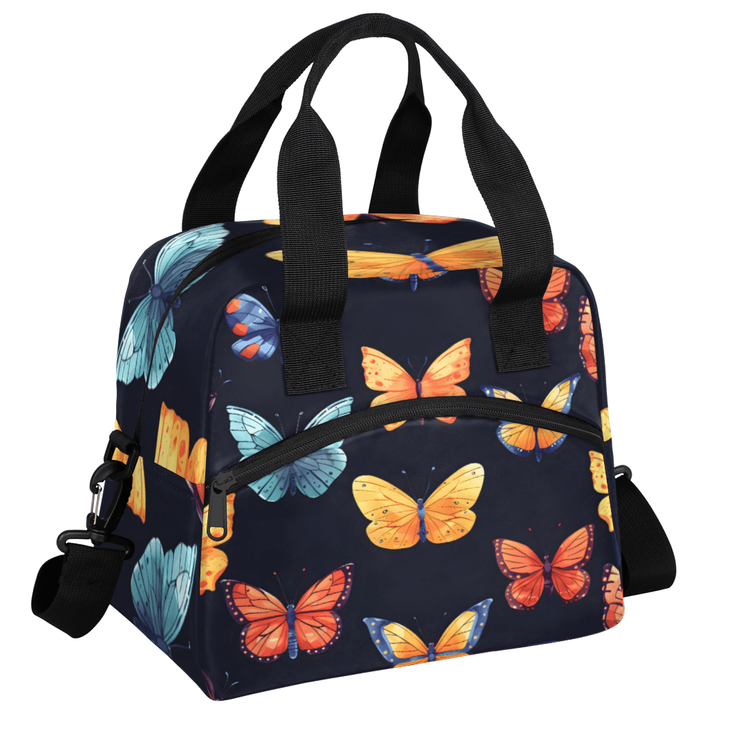 Herdesigns Butterflies Insulated Lunch Bag for Women Men Adults Large ...