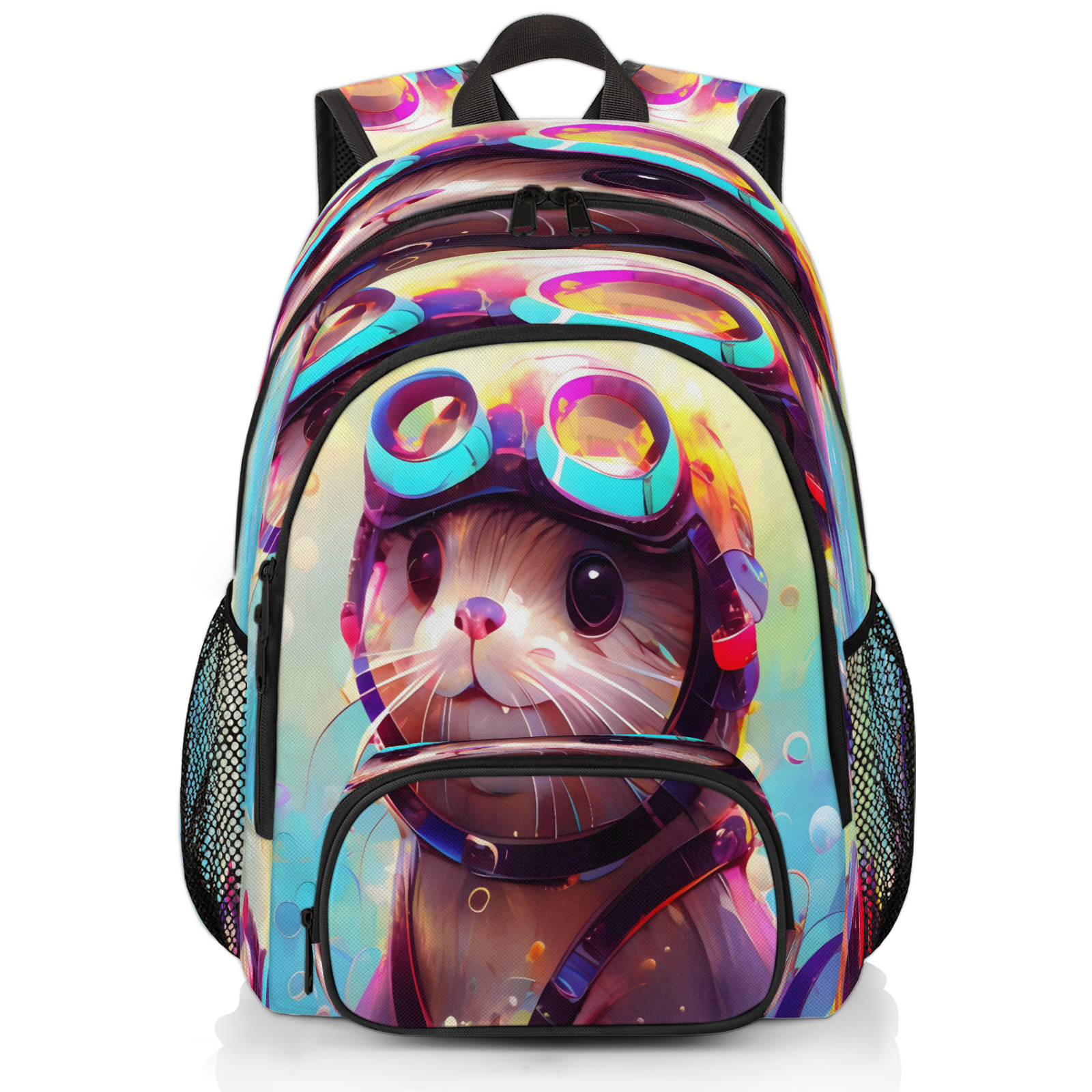 Herdesigns Cartoon Otter Laptop Backpack for Women Men, 18.3 Inch Large ...