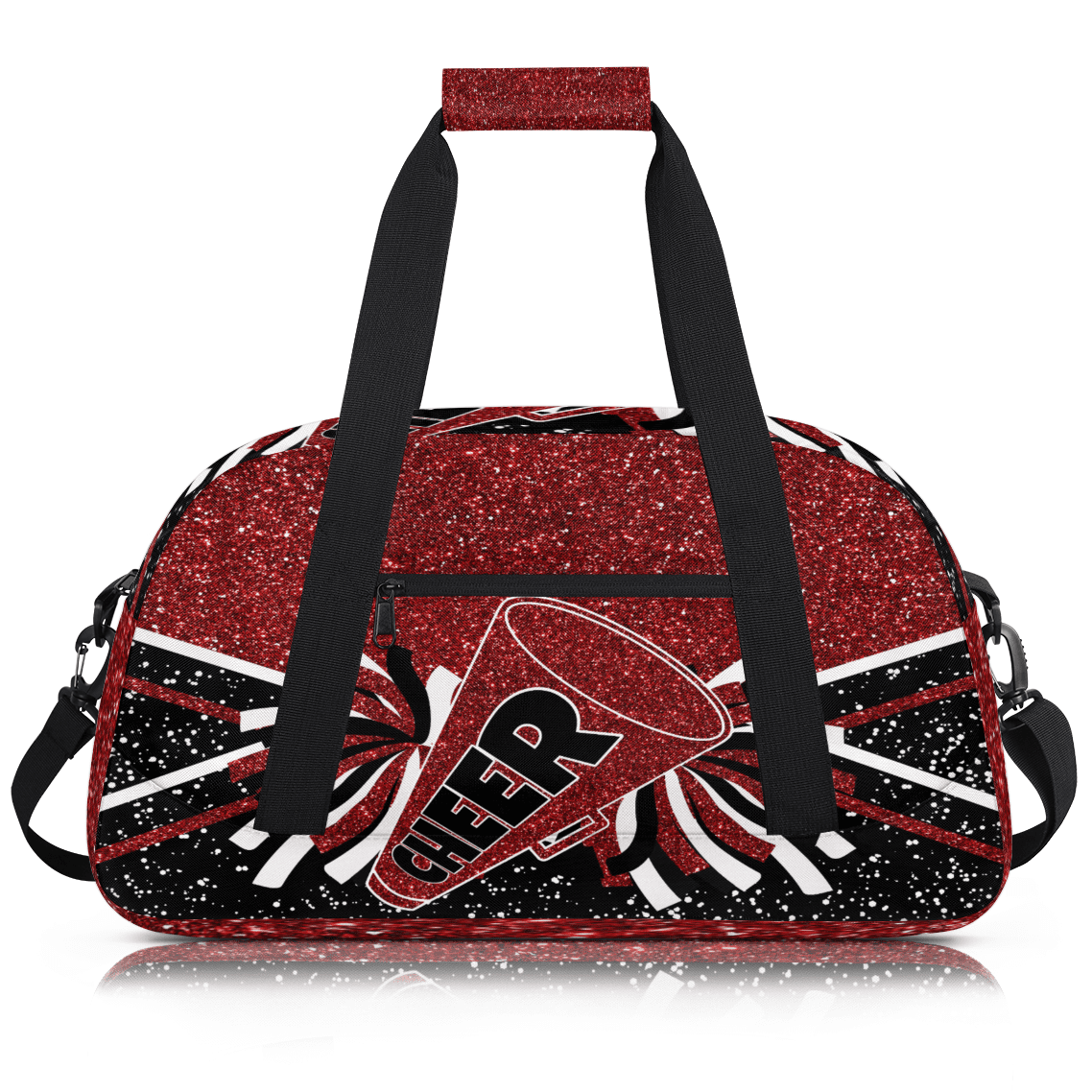Herdesigns Cheer Bags Overnight Duffel Bags Cheerleading Red Black ...