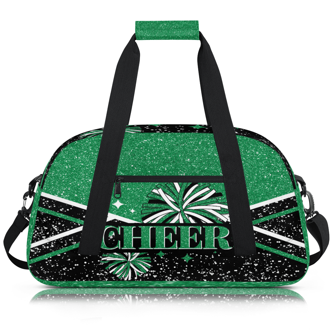 Herdesigns Cheer Bags Sport Duffle Bag Green Cheerleader Gym Bag ...