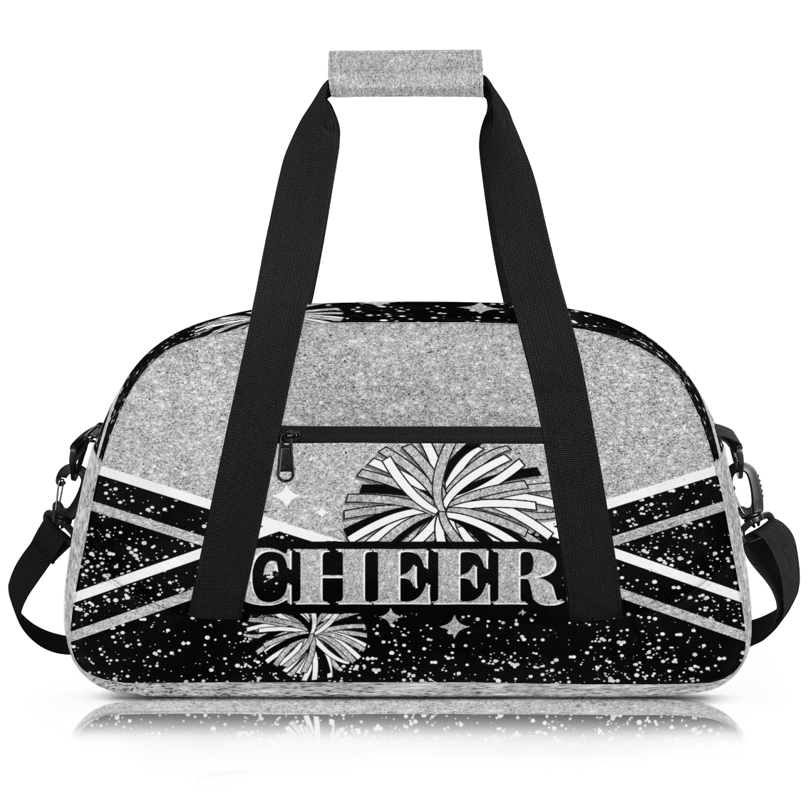 Herdesigns Cheer Bags Sport Duffle Bag Silver Cheerleader Gym Bag ...