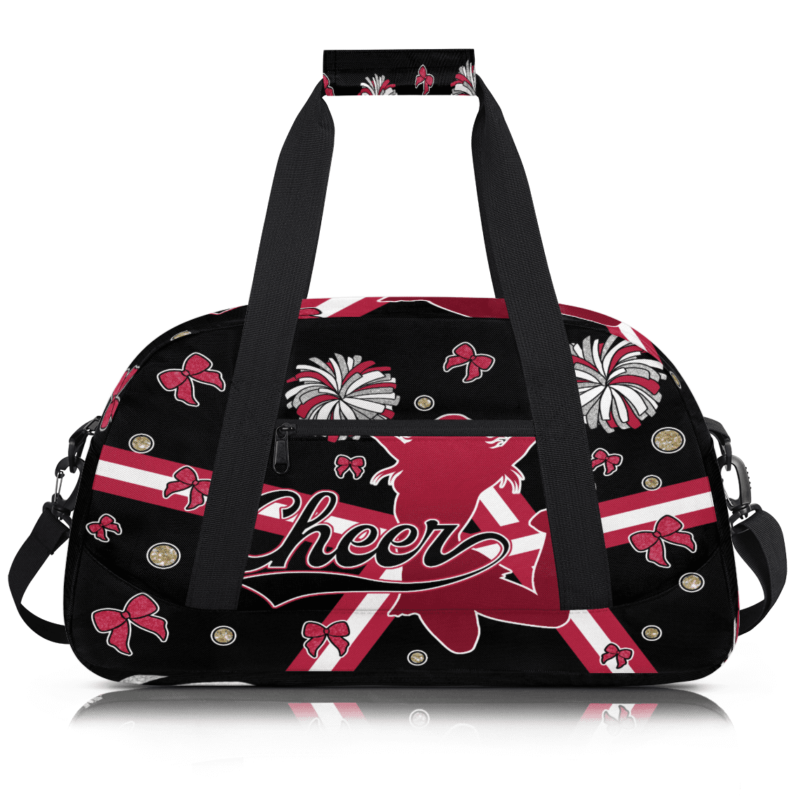 Herdesigns Cheerleader Bags Overnight Duffel Bags Cheer Rose Red Sport ...