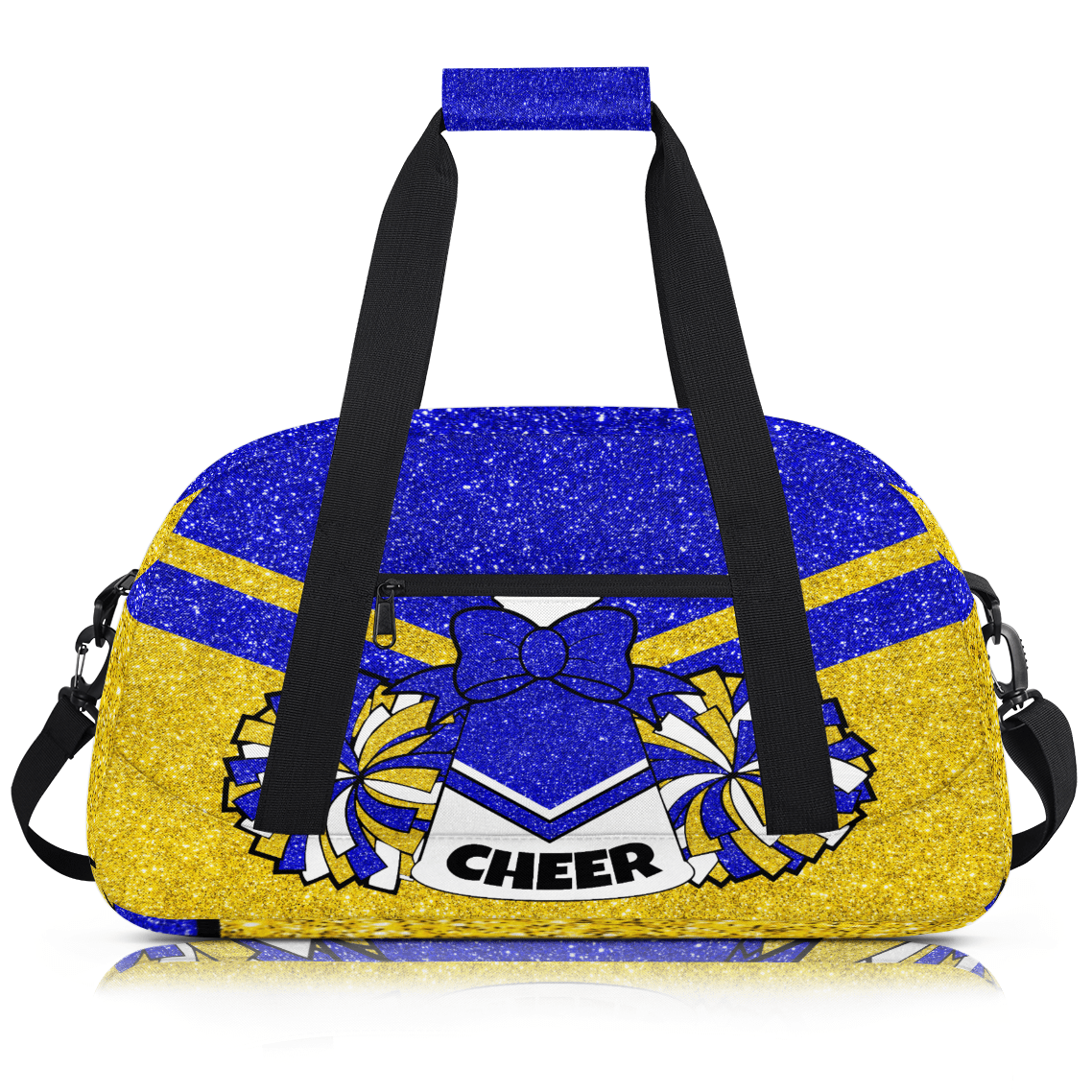 Herdesigns Cheerleading Bag Sports Duffle Bags Cheer Blue Yellow Gym ...