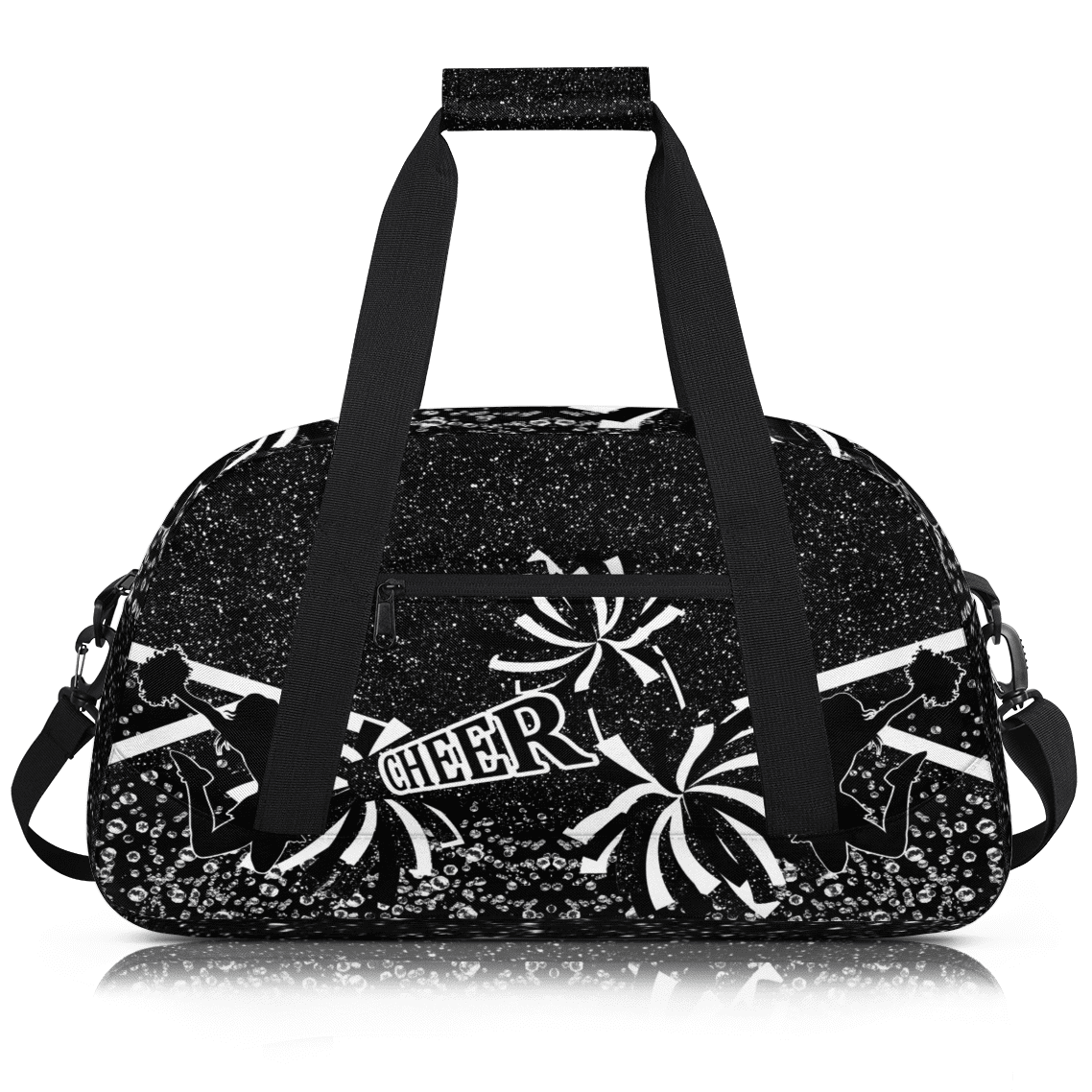 Herdesigns Cheerleading Bags Sport Duffle Bag Black Cheer Gym Bags ...