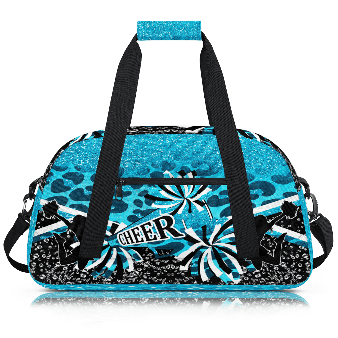 Herdesigns Cheerleading Bags Sport Duffle Bag Blue Black Cheer Gym Bags ...