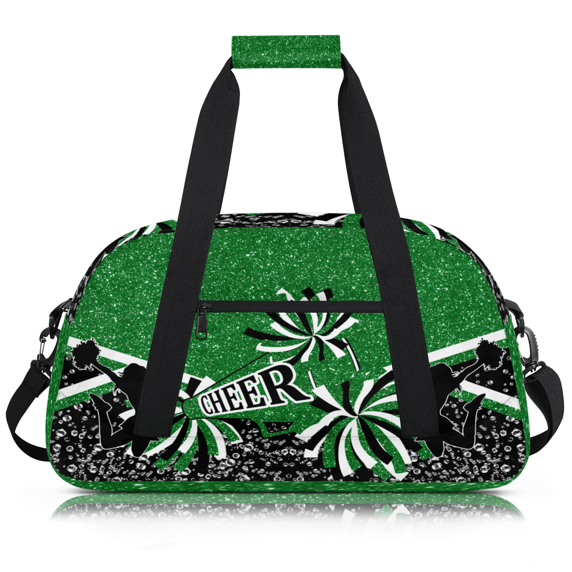 Herdesigns Cheerleading Bags Sport Duffle Bag Green Cheer Gym Bags ...