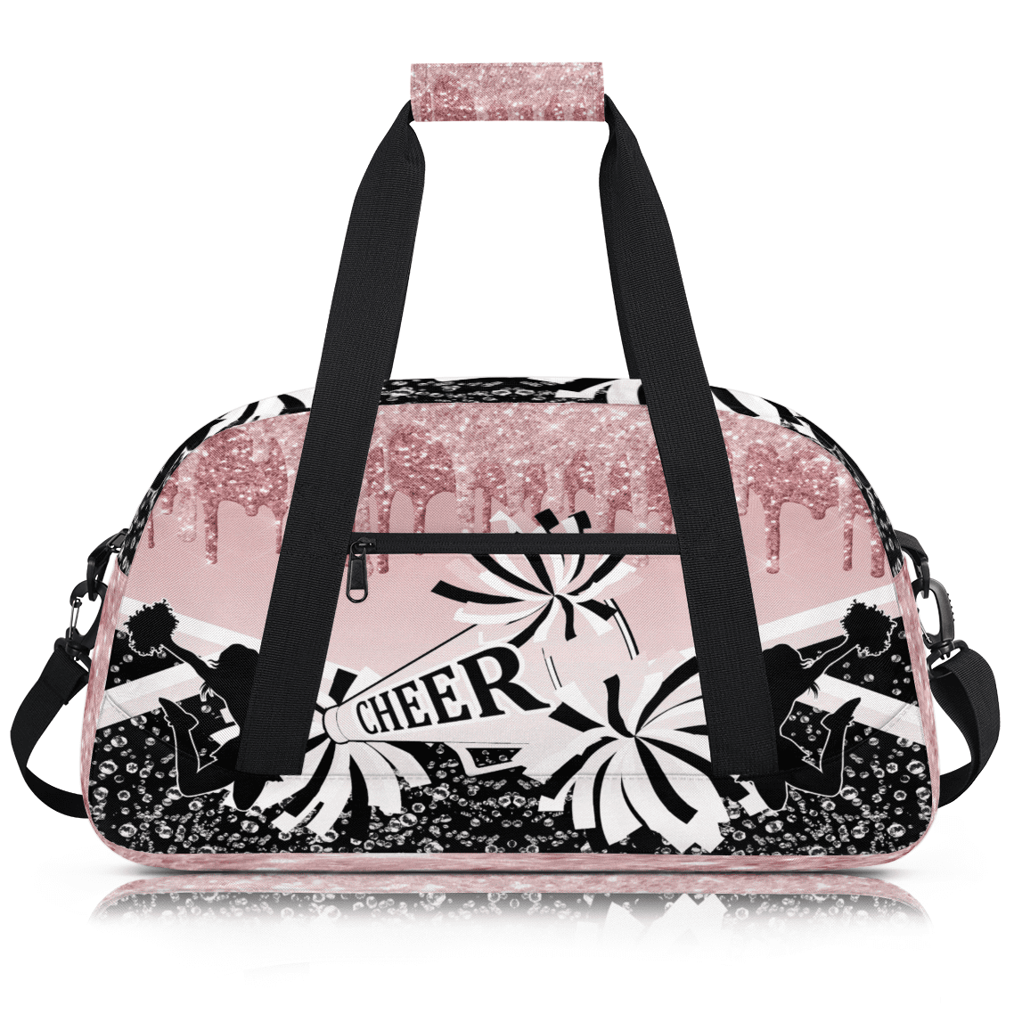Herdesigns Cheerleading Bags Sport Duffle Bag Peach Pinks Cheer Gym ...
