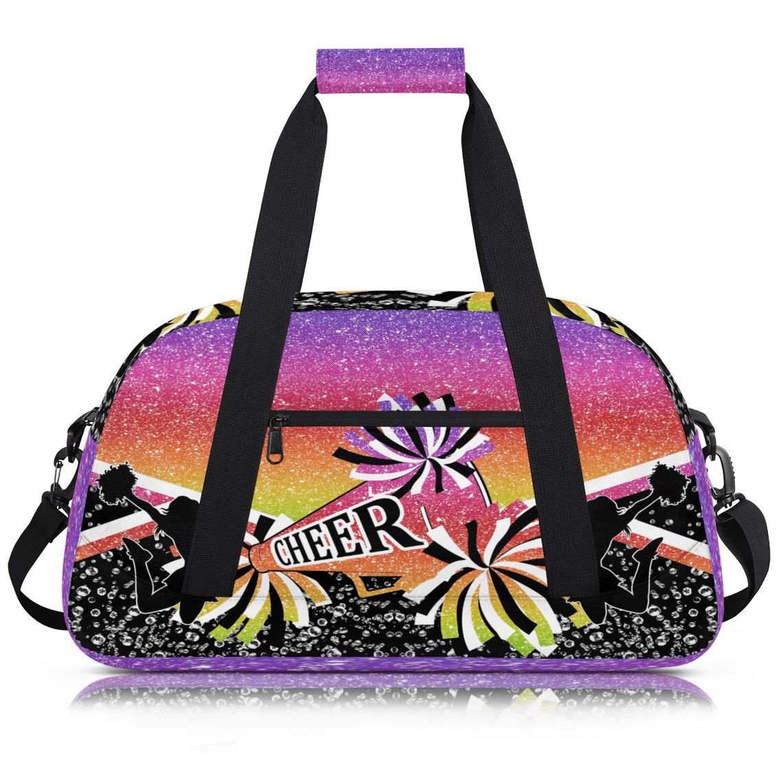 Herdesigns Cheerleading Bags Sport Duffle Bag Purple Pink Cheer Gym ...