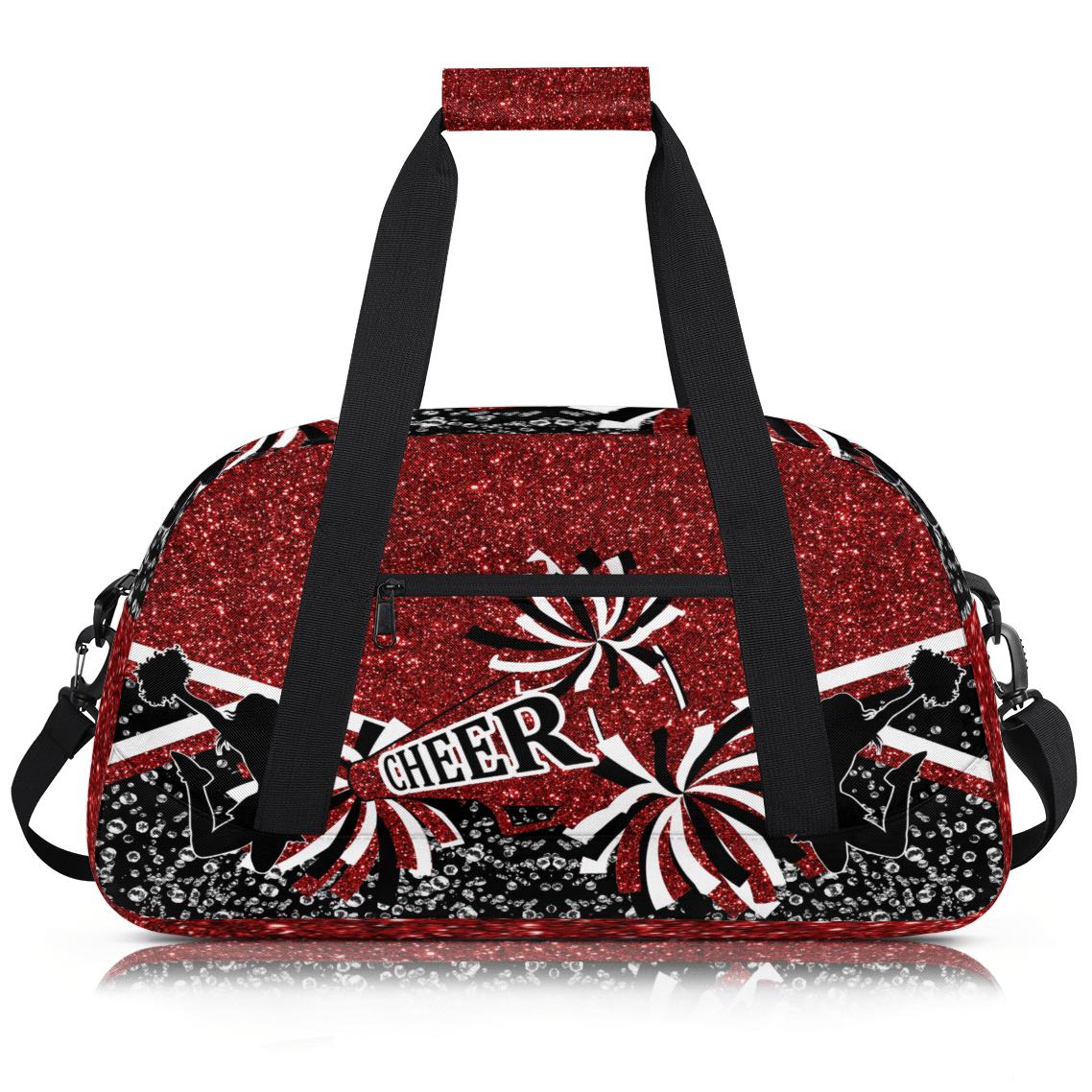 Herdesigns Cheerleading Bags Sport Duffle Bag Red Cheer Gym Bags ...
