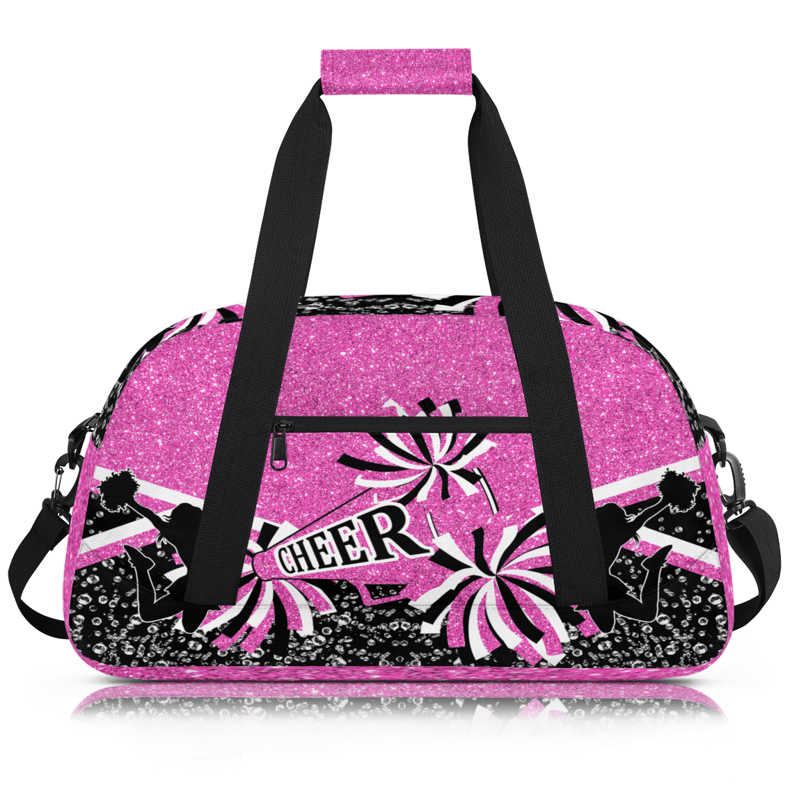 Herdesigns Cheerleading Bags Sport Duffle Bag Rose Pink Cheer Gym Bags ...