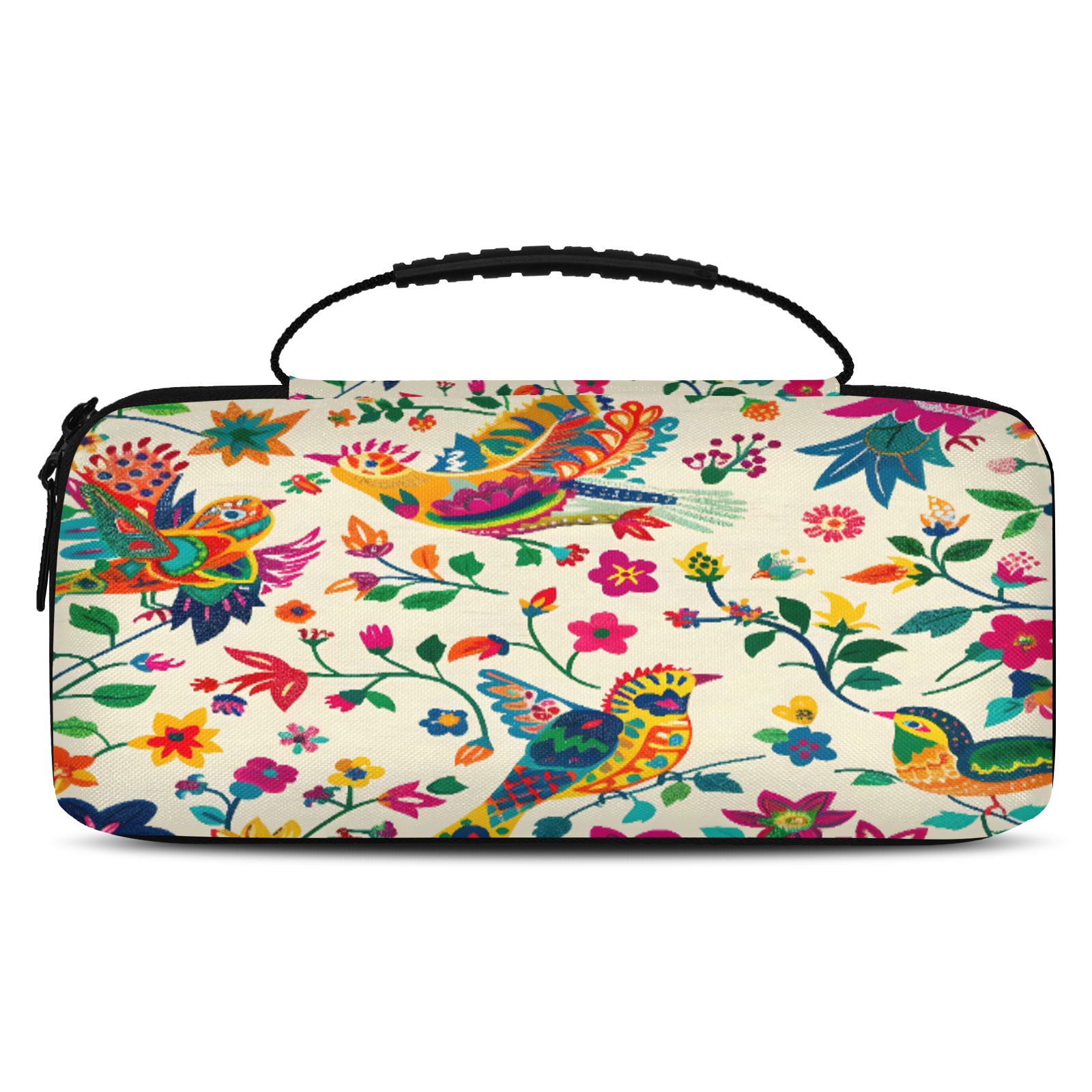 Herdesigns Colorful Mexican Bird Floral Carrying Case for Nintendo ...