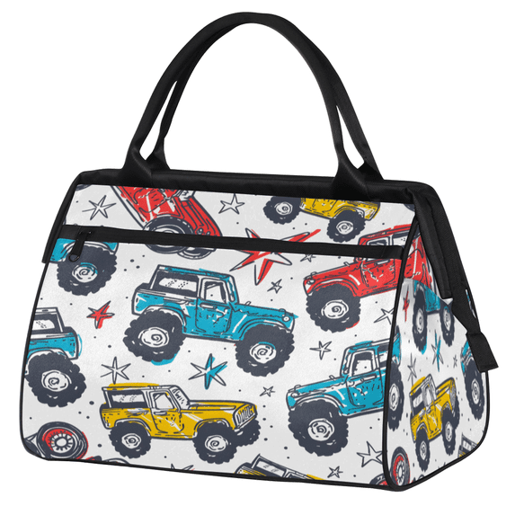 Herdesigns Colorful Monster Truck Weekender Travel Duffel Bag Carry On ...