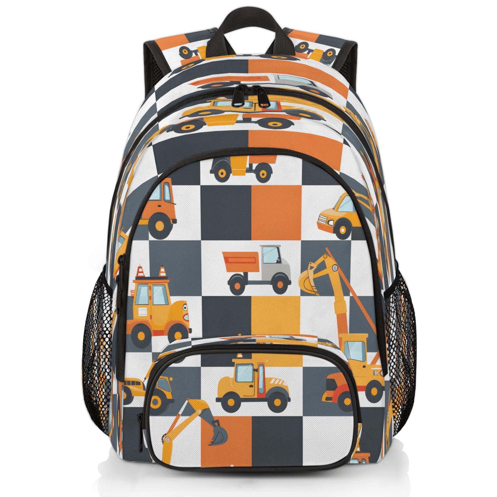 Herdesigns Construction Truck Laptop Backpack for Women Men, 18.3 Inch ...