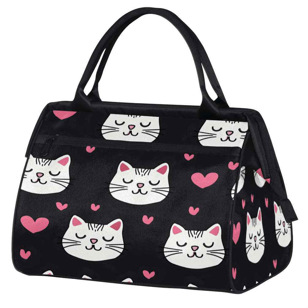 Herdesigns Cute Cat Weekender Travel Duffel Bag Carry On Overnight Gym ...