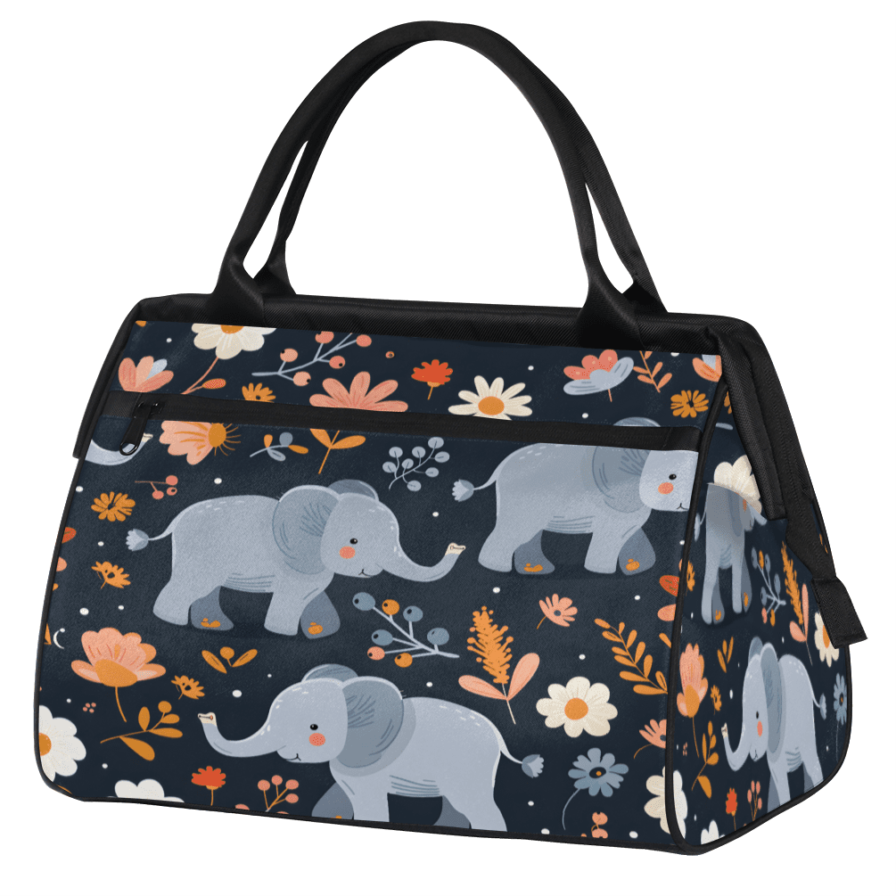 Herdesigns Cute Overnight Weekender Bag for Women Men Elephant Carry On ...