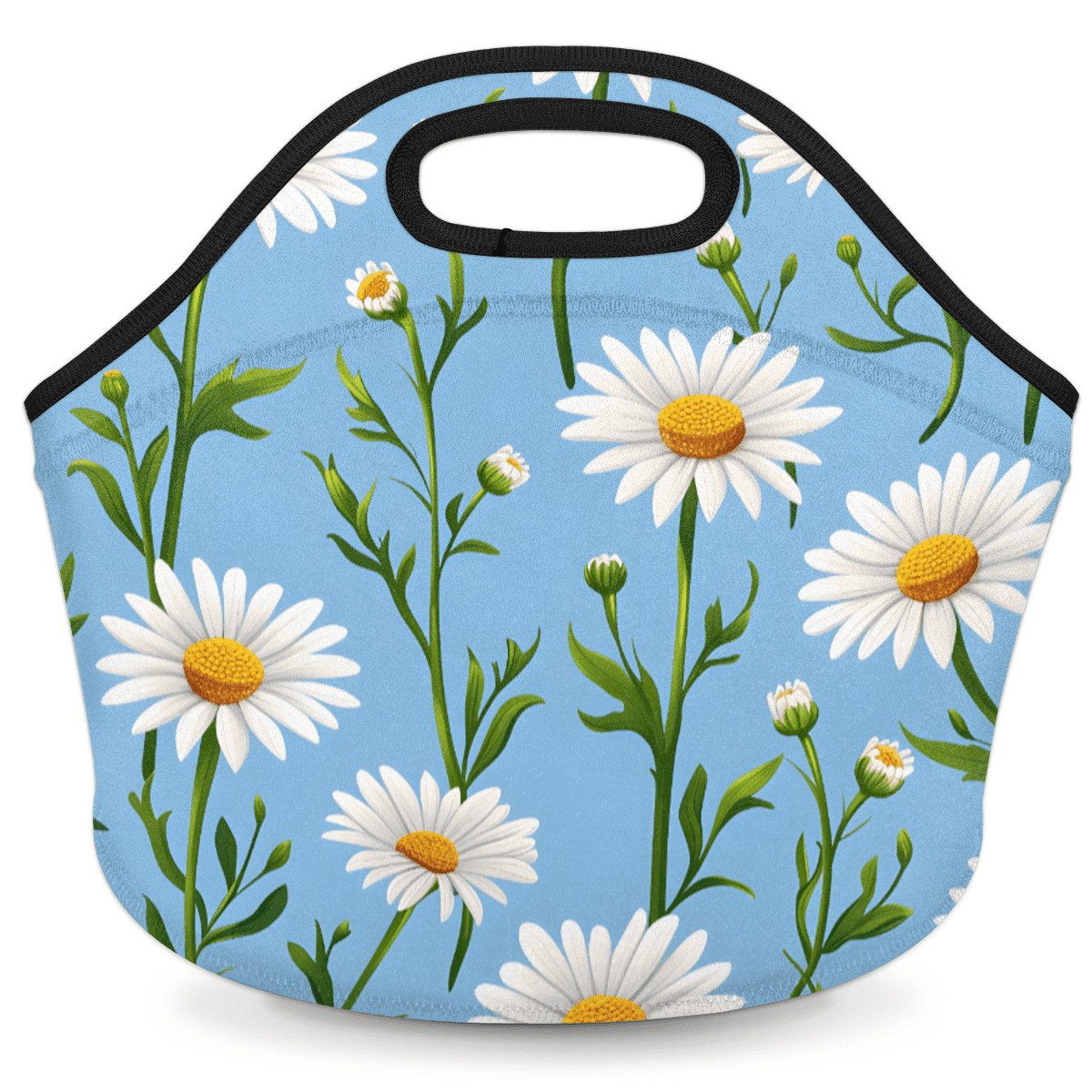Herdesigns Daisy Neoprene Lunch Bag, Floral Daisy Insulated Lunch Box ...