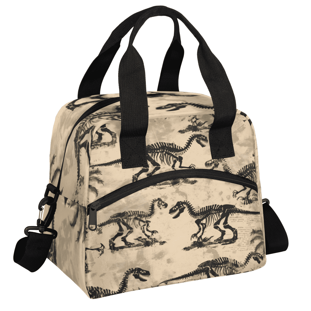 Herdesigns Dinosaur Skeleton Insulated Lunch Bag for Women Men Adults ...