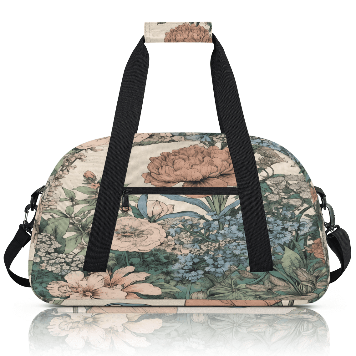 Herdesigns Floral Sports Duffle Bag for Women & Men, Watercolor ...
