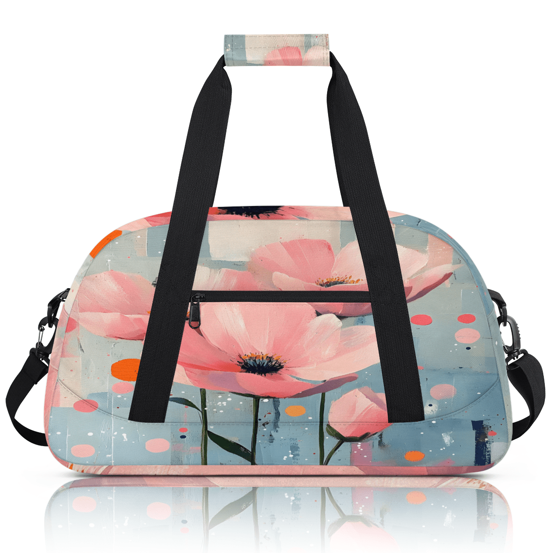 Herdesigns Floral Sports Duffle Bags Travel Duffle Bag Gym Bag Flowers ...