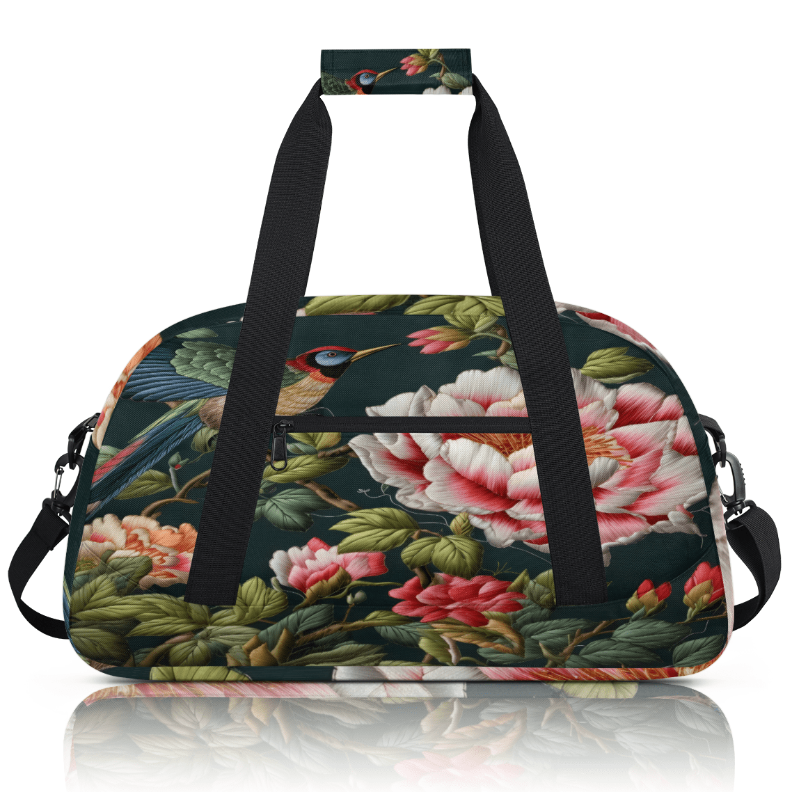 Herdesigns Flowers and Birds Sports Duffle Bag for Women & Men, Retro ...