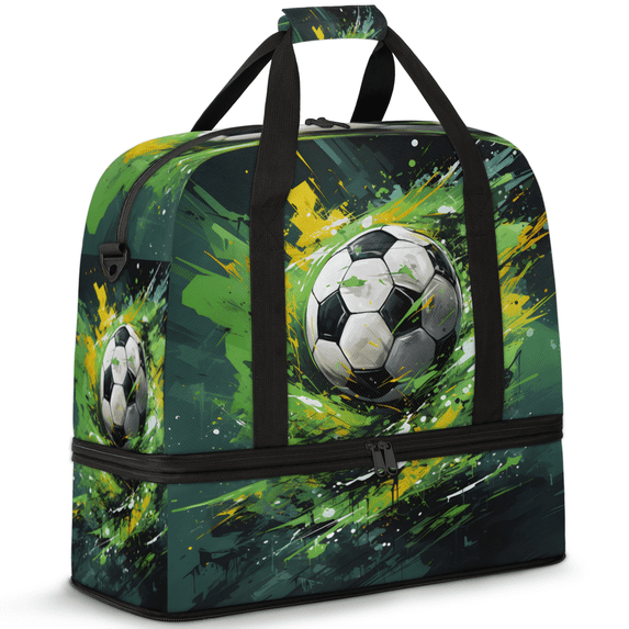 Herdesigns Football Soccer Foldable Travel Duffle Bag for Women and Men ...