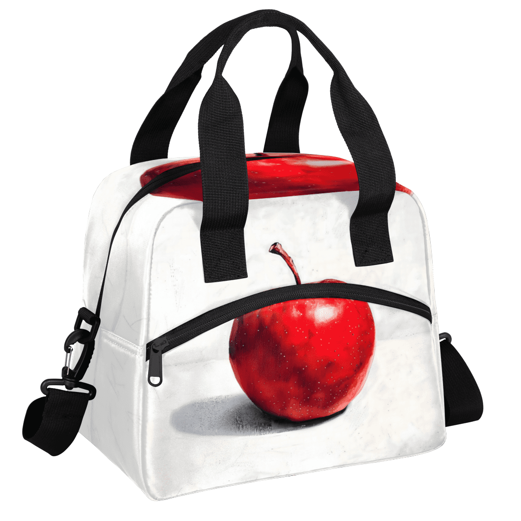 Herdesigns Fruit Red Apples Insulated Lunch Bag for Women Men Adults Large Reusable Lunch Box ...
