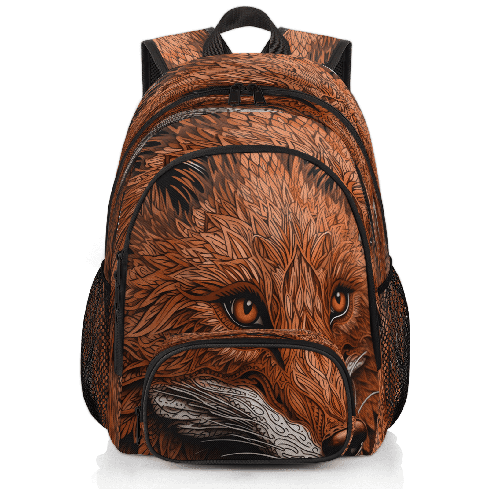Herdesigns Funny Fox Laptop Backpack for Women Men, 18.3 Inch Travel ...