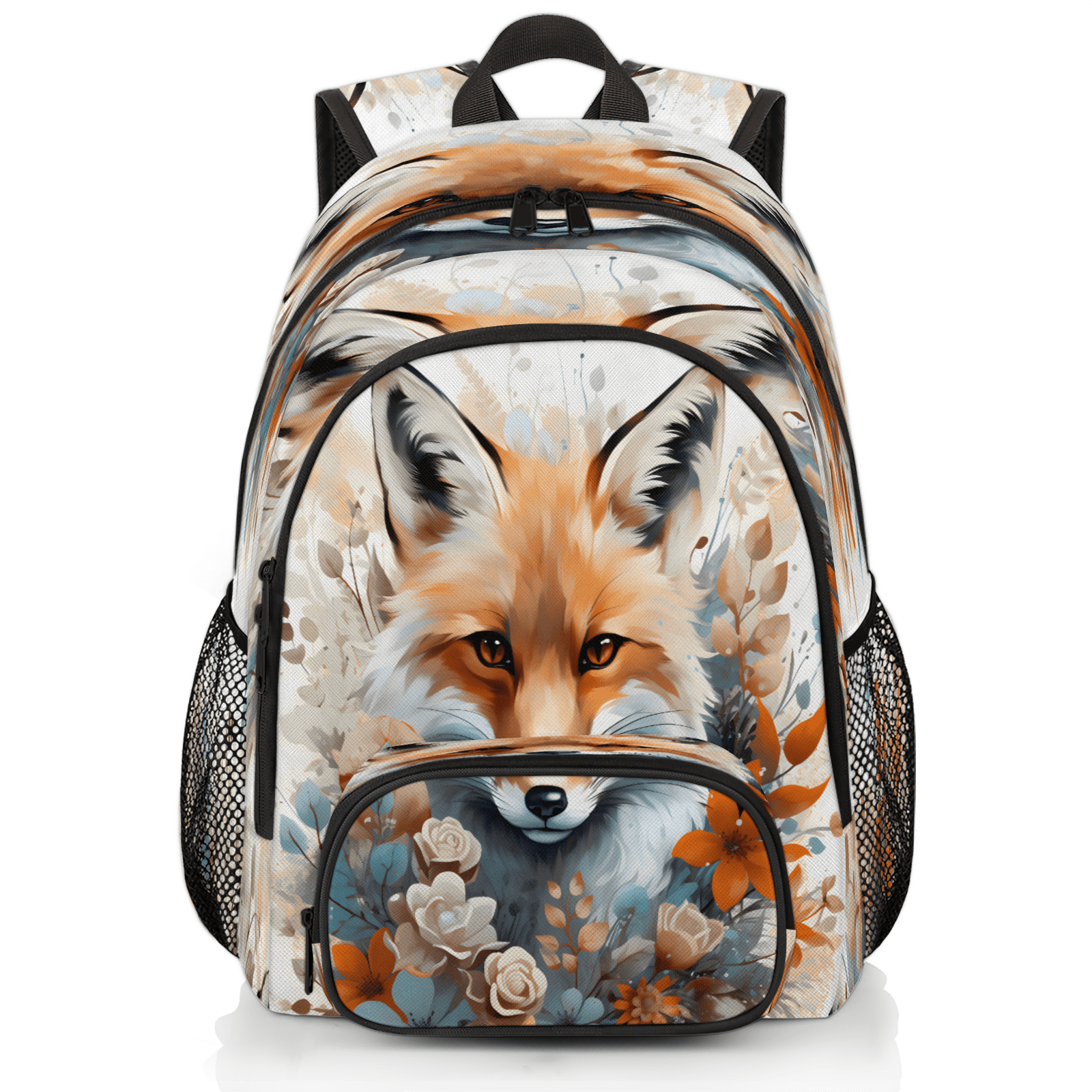 Herdesigns Funny Fox Laptop Backpack for Women Men, 18.3 Inch Large ...