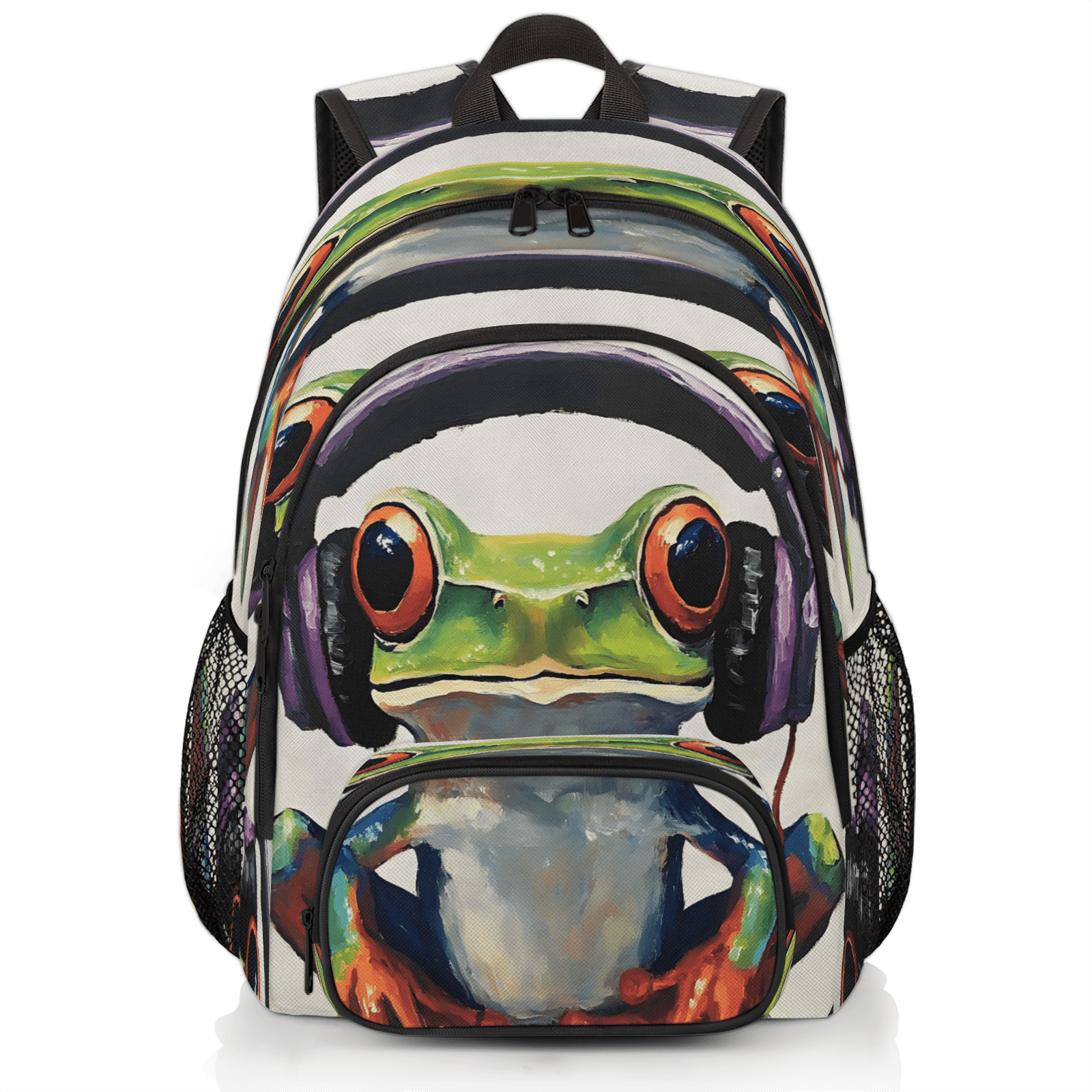 Herdesigns Funny Frog Laptop Backpack 18.3 Inch Travel Backpack for ...