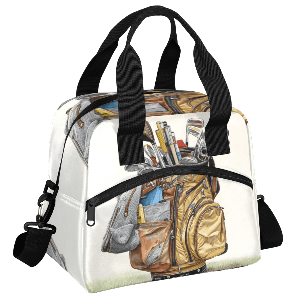 Herdesigns Golf Themed Insulated Lunch Bag for Women Men Adults Large ...