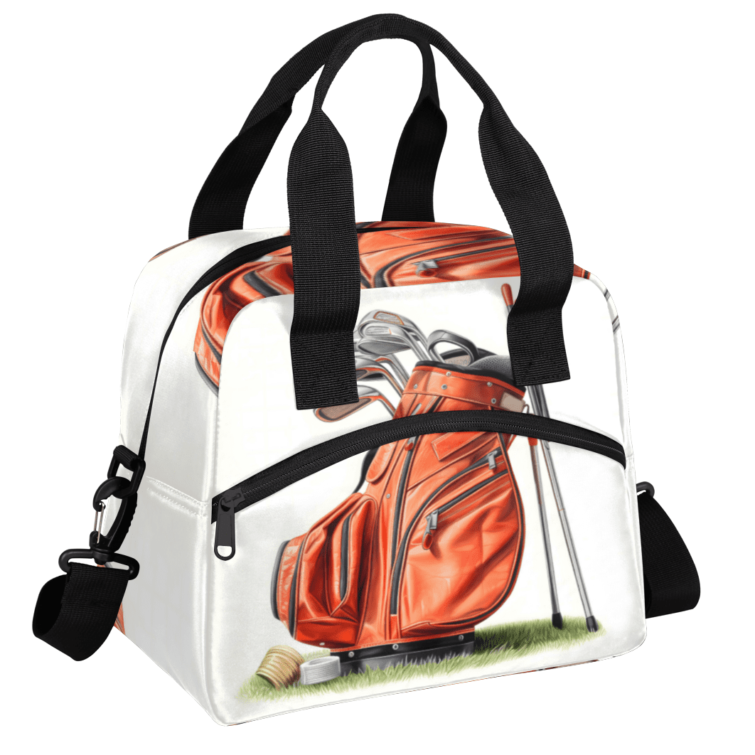 Herdesigns Golf Themed Insulated Lunch Bag for Women Men Adults Large ...