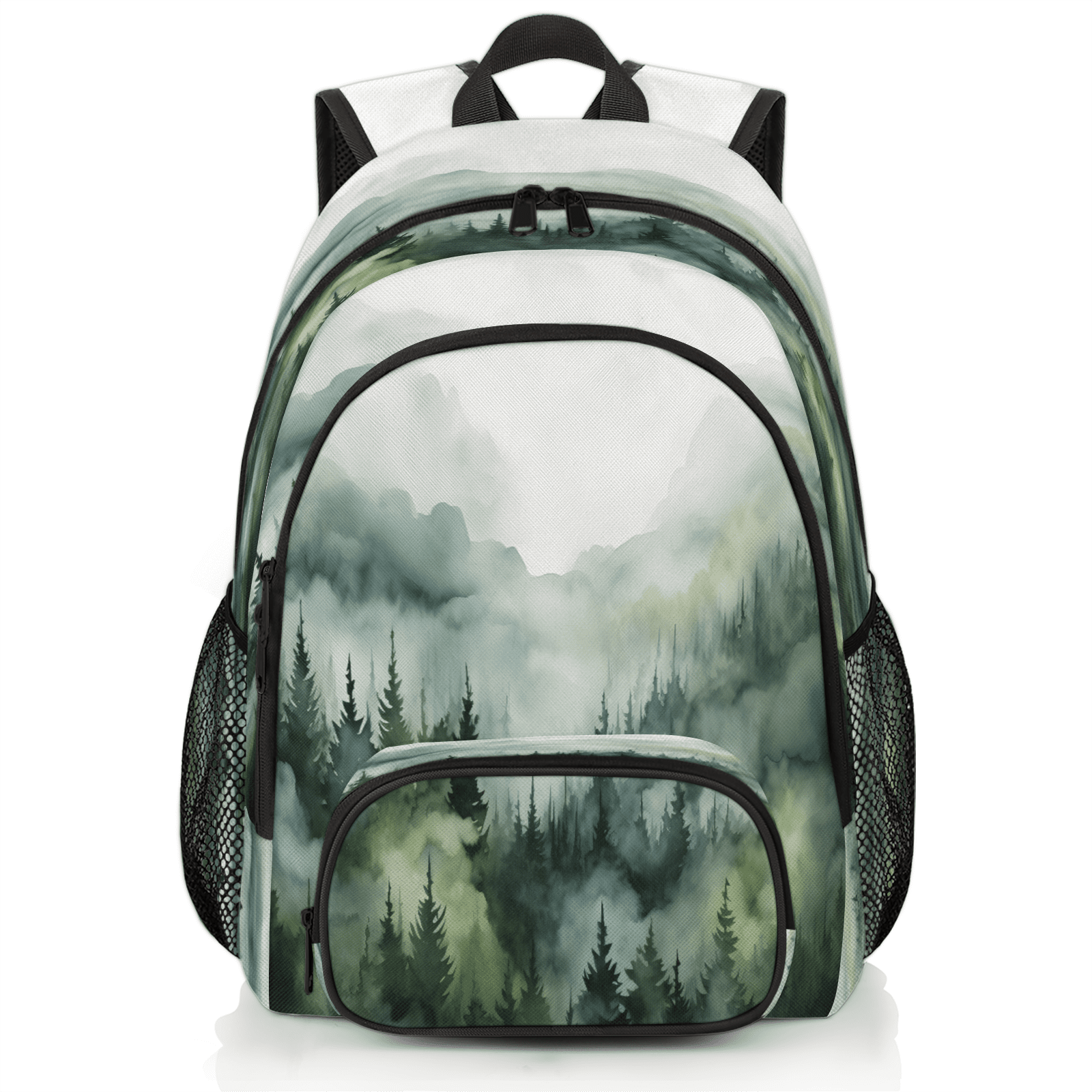 Herdesigns Green Misty Forest Laptop Backpack for Women Men, 18.3 Inch ...