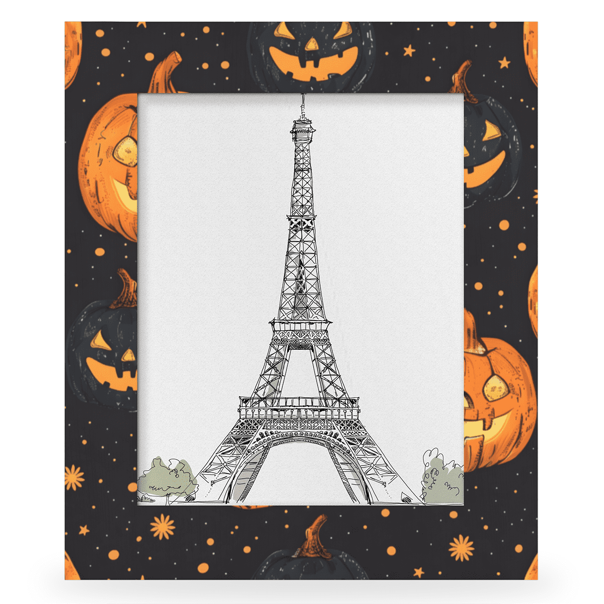 Herdesigns Halloween 8x10 Picture Frame, Evil Pumpkin Wood Photo Frame ...