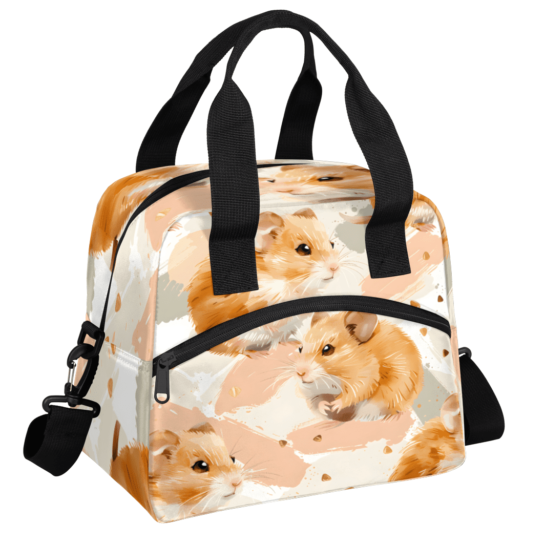 Herdesigns Hamster Insulated Lunch Bag for Women Men Adults Large ...