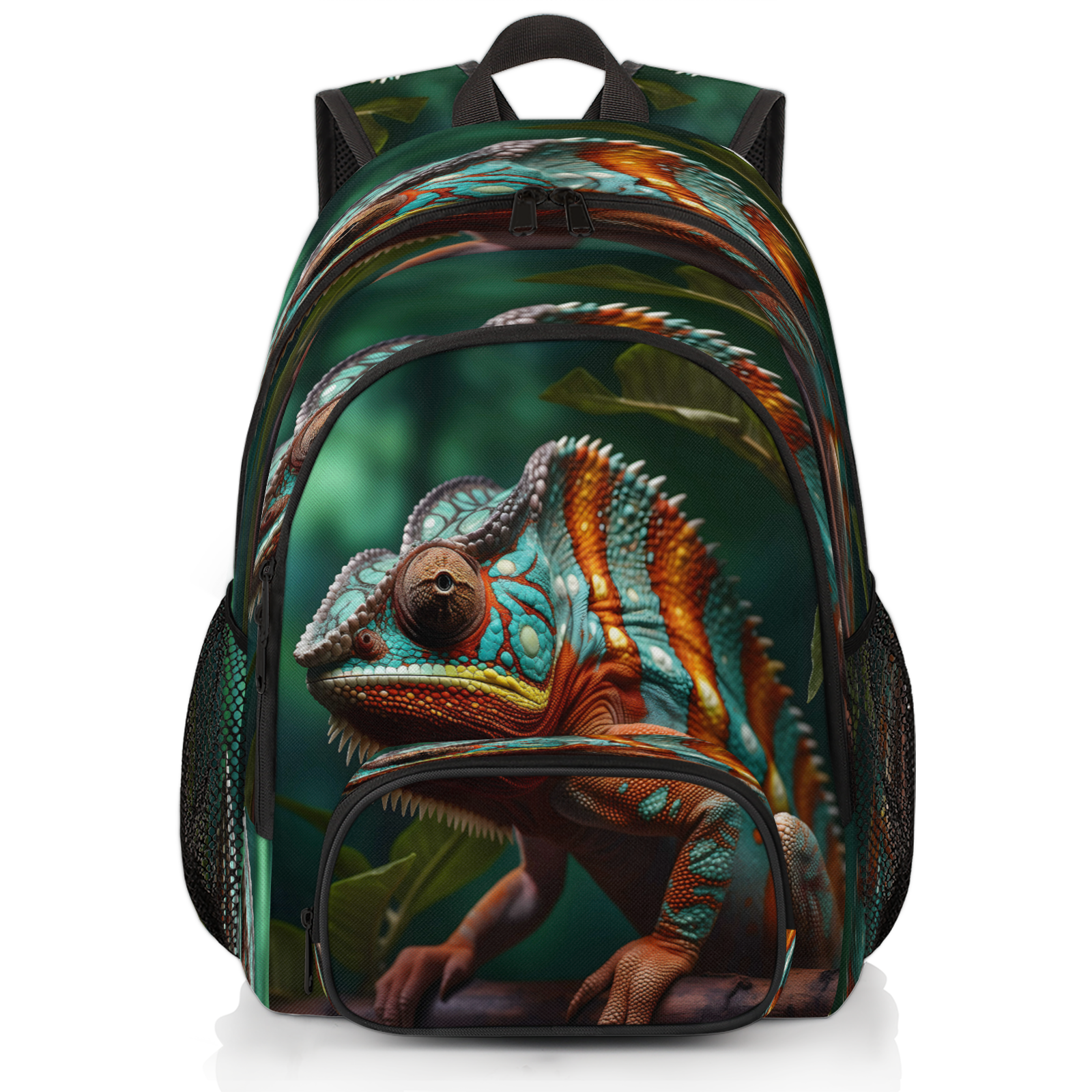 Herdesigns Jungle Lizard Laptop Backpack for Women Men, 18.3 Inch Large ...