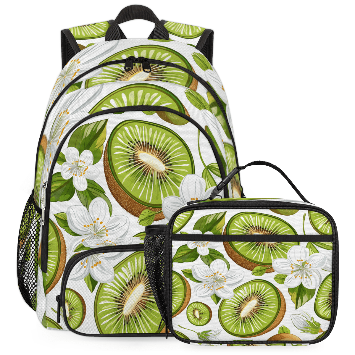 Herdesigns Kiwi Fruit Backpack with Lunch Box Fresh Kiwi Fruit ...