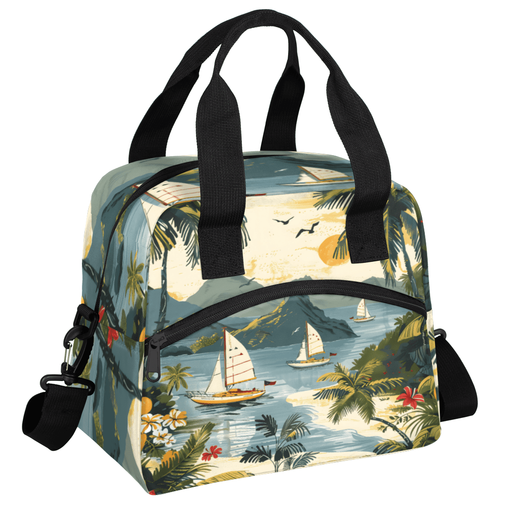 Herdesigns Ocean Theme Insulated Lunch Bag for Women Men Adults Large ...