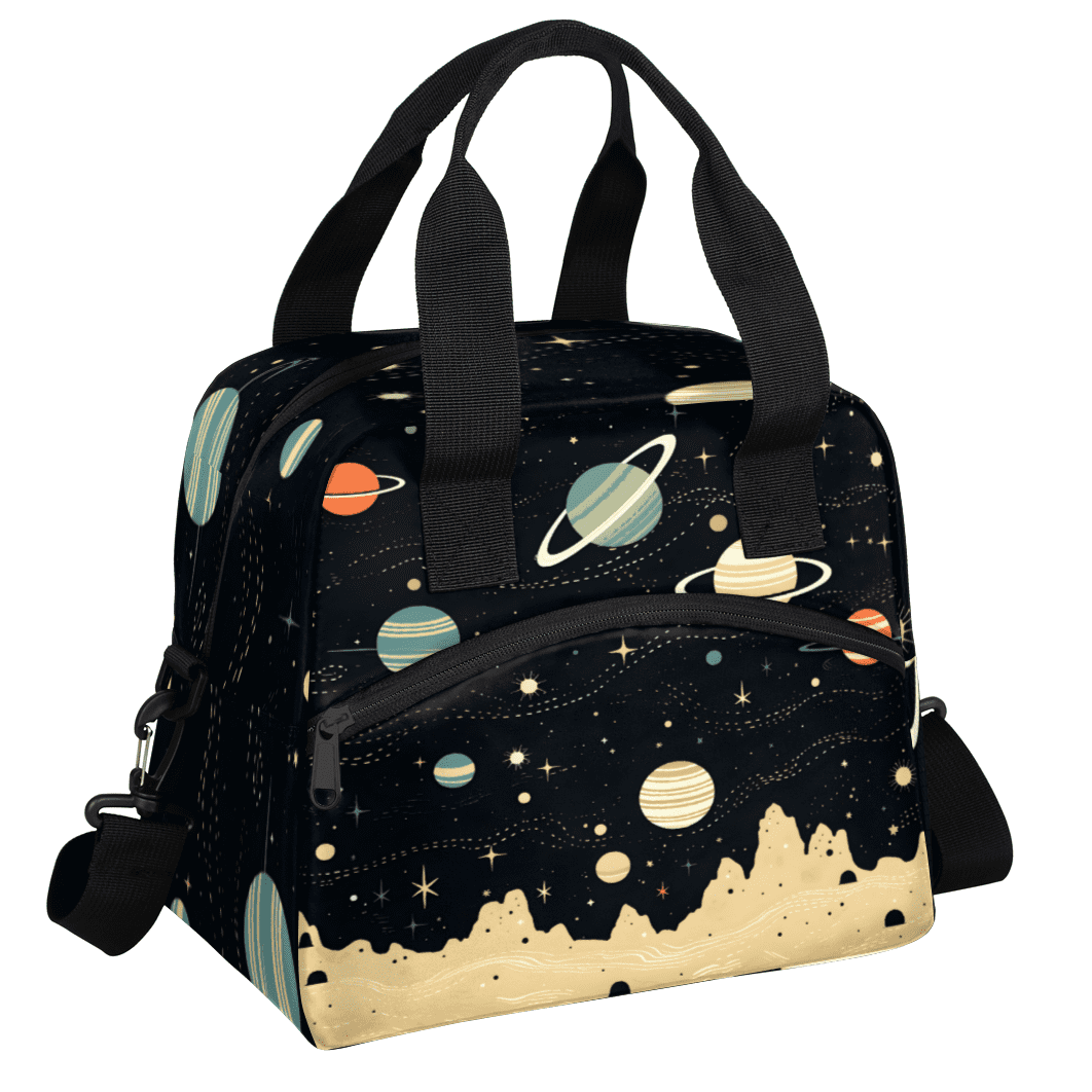 Herdesigns Outer Space Insulated Lunch Bag for Women Men Adults Large ...