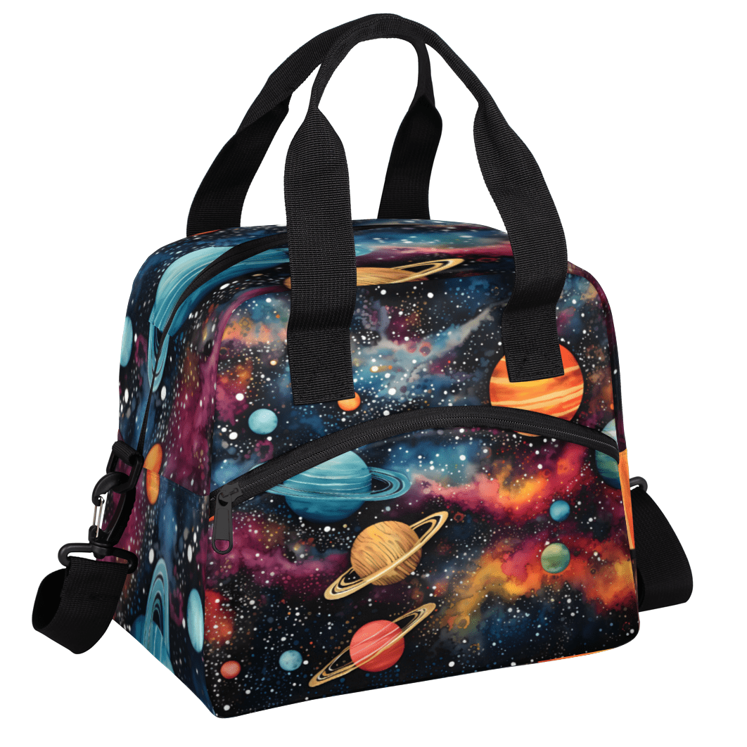Herdesigns Outer Space Insulated Lunch Bag for Women Men Adults Large ...