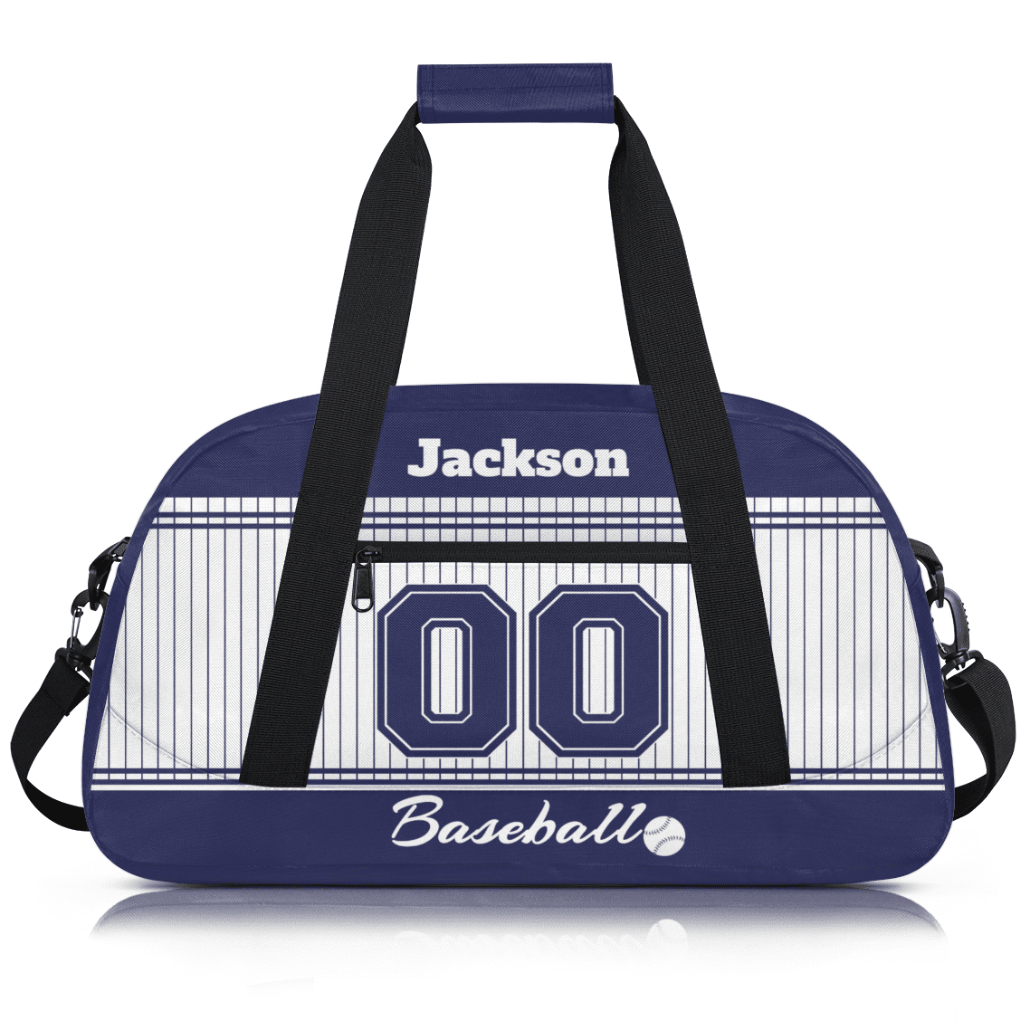 Herdesigns Personalized Baseball Duffel Bag Sport Bag Custom Gym Bag ...