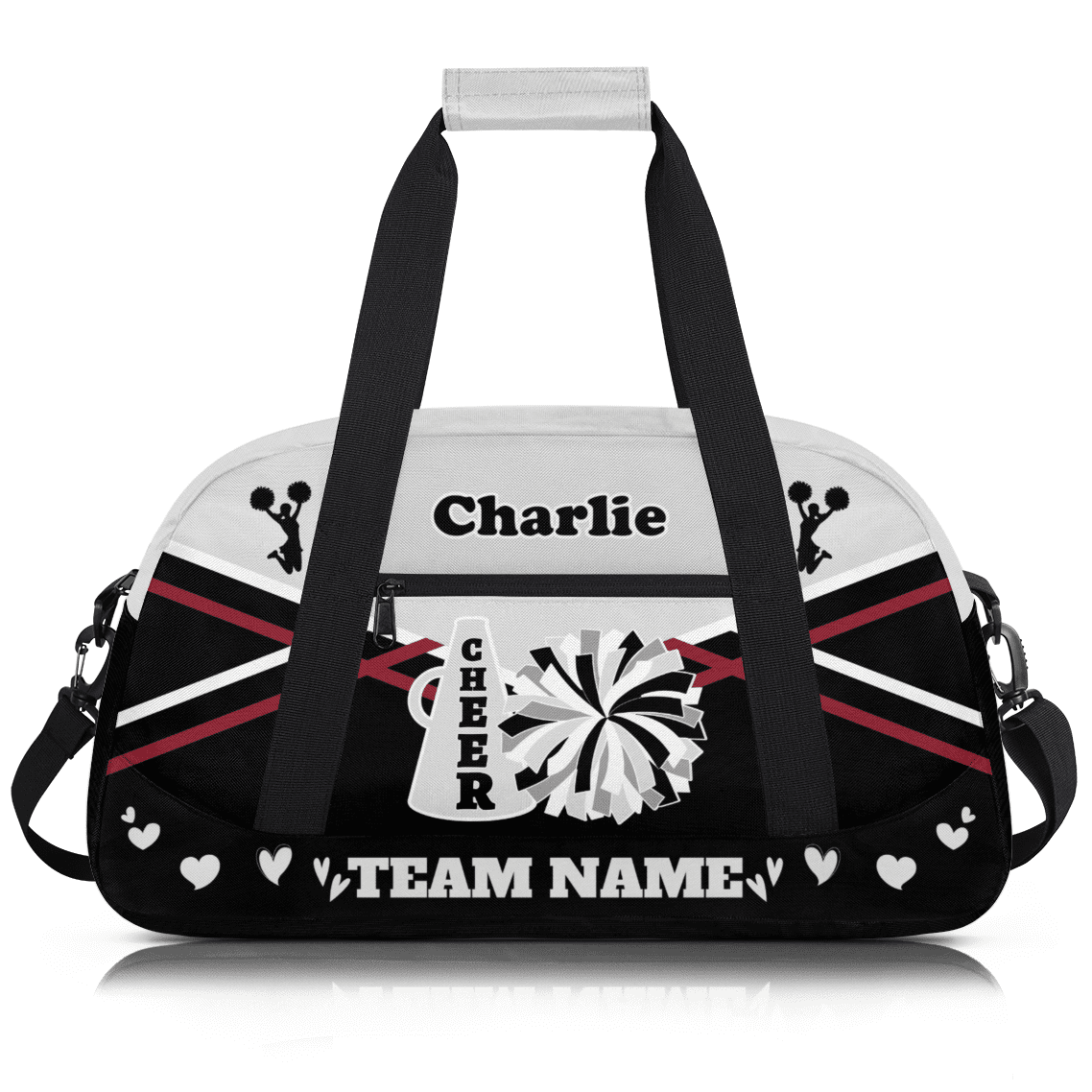 Herdesigns Personalized Cheerleading Duffel Bag Custom Cheer Sport Bag ...