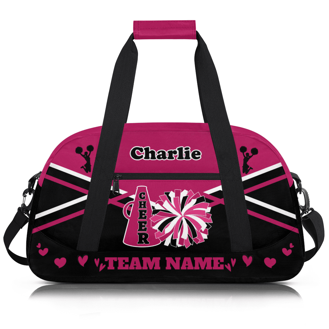 Herdesigns Personalized Cheerleading Duffel Bag Custom Cheer Sport Bag ...