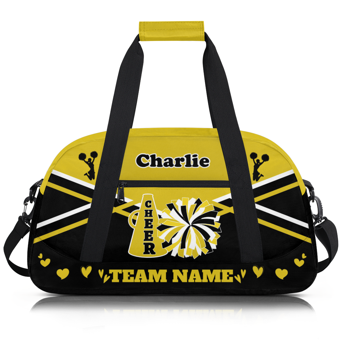 Herdesigns Personalized Cheerleading Duffel Bag Custom Cheer Sport Bag ...