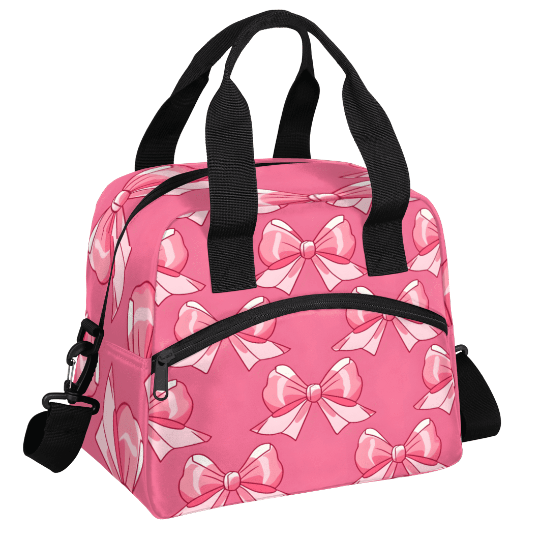 Herdesigns Pink Insulated Lunch Bag for Women Men Adults Large Reusable ...