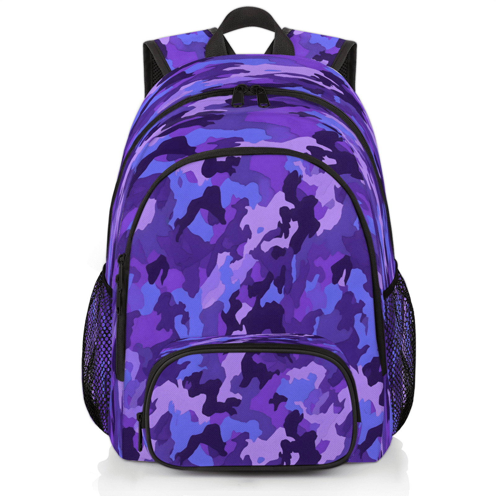 Herdesigns Purple Camo Laptop Backpack for Women Men, 18.3 Inch Large ...