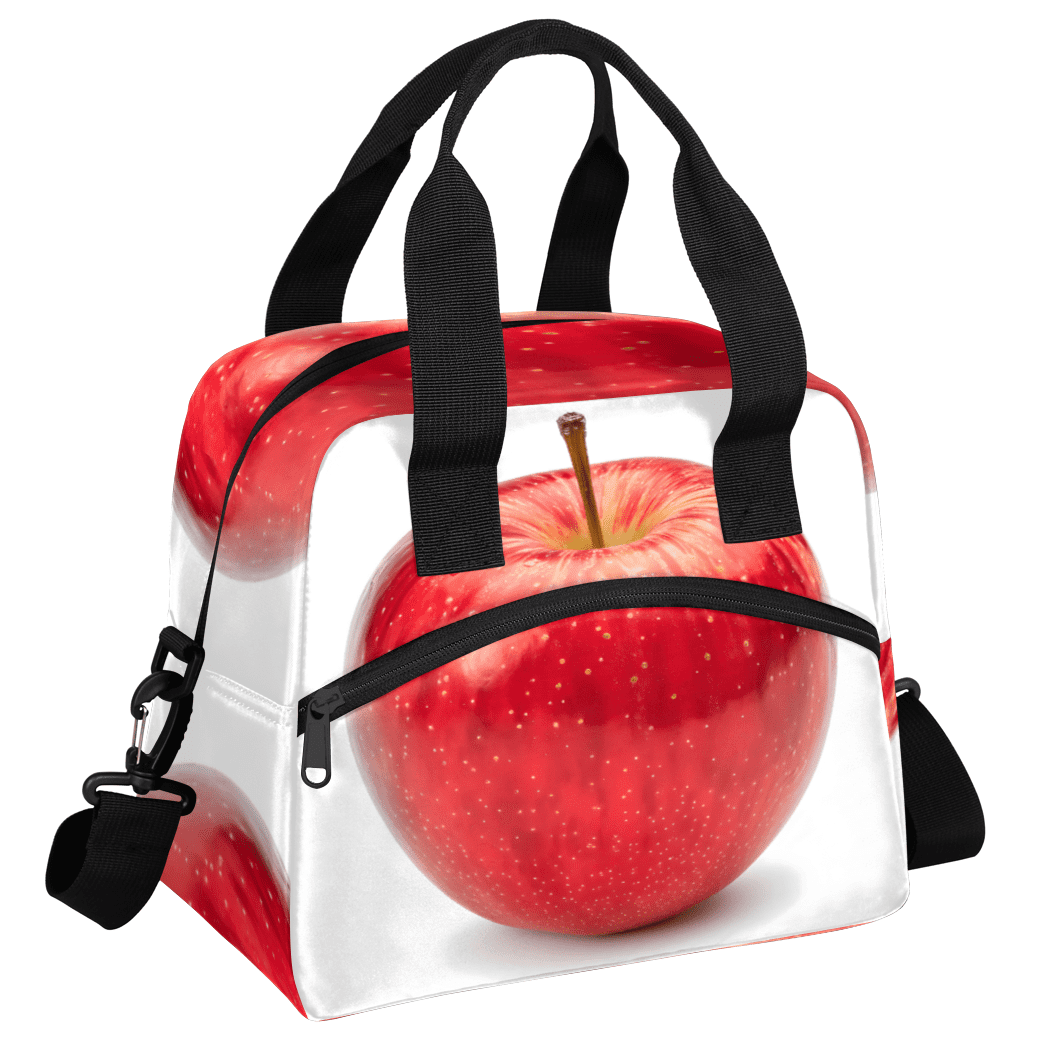 Herdesigns Red Apples Fruit Insulated Lunch Bag for Women Men Adults ...