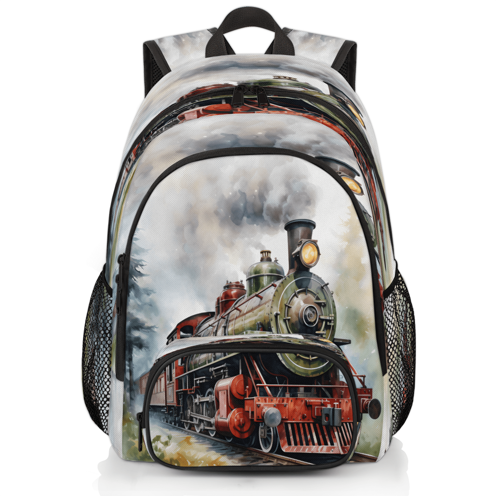 Herdesigns Retro Steam Train Laptop Backpack for Women Men, 18.3 Inch ...