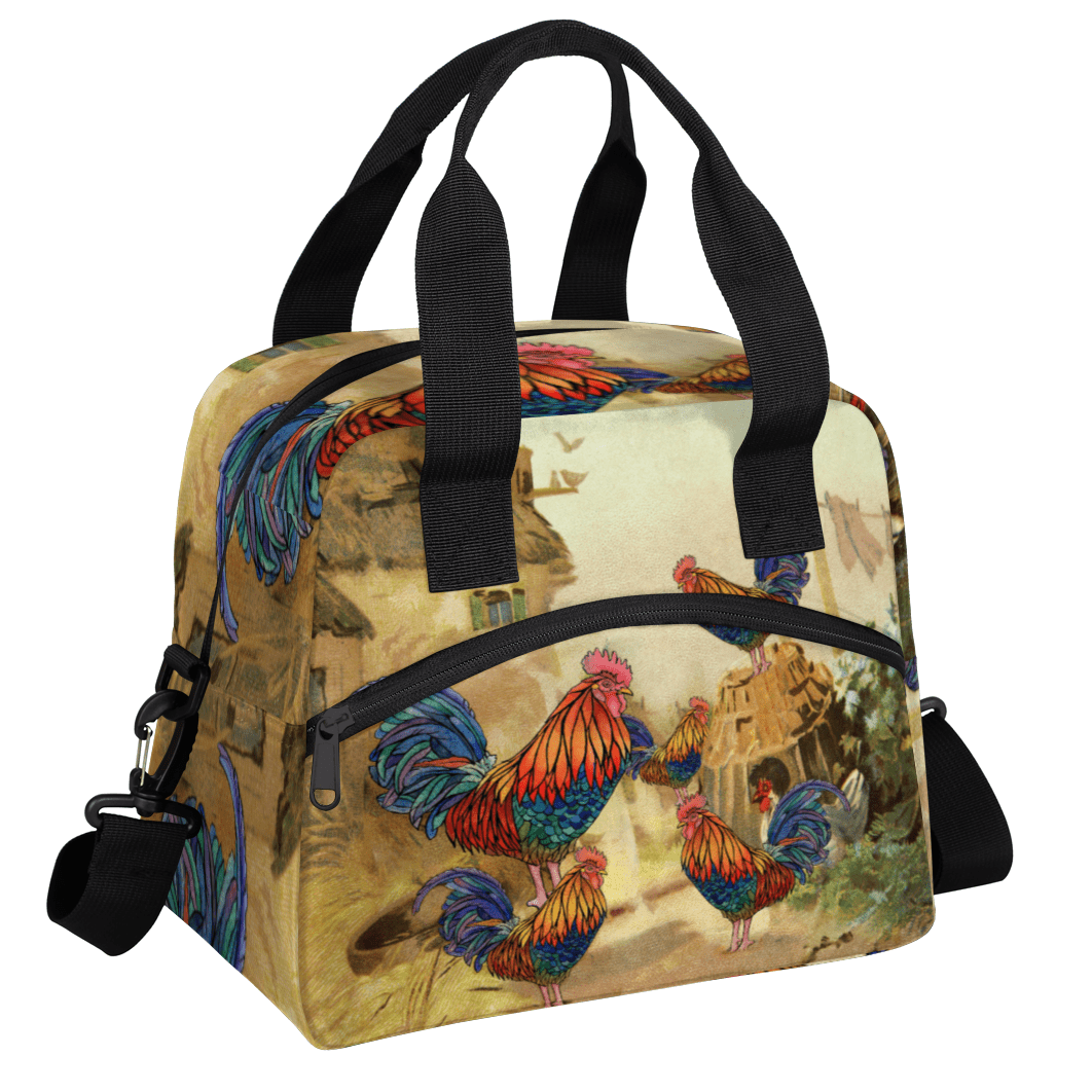Herdesigns Rooster Farm Animal Insulated Lunch Bag for Women Men Adults ...