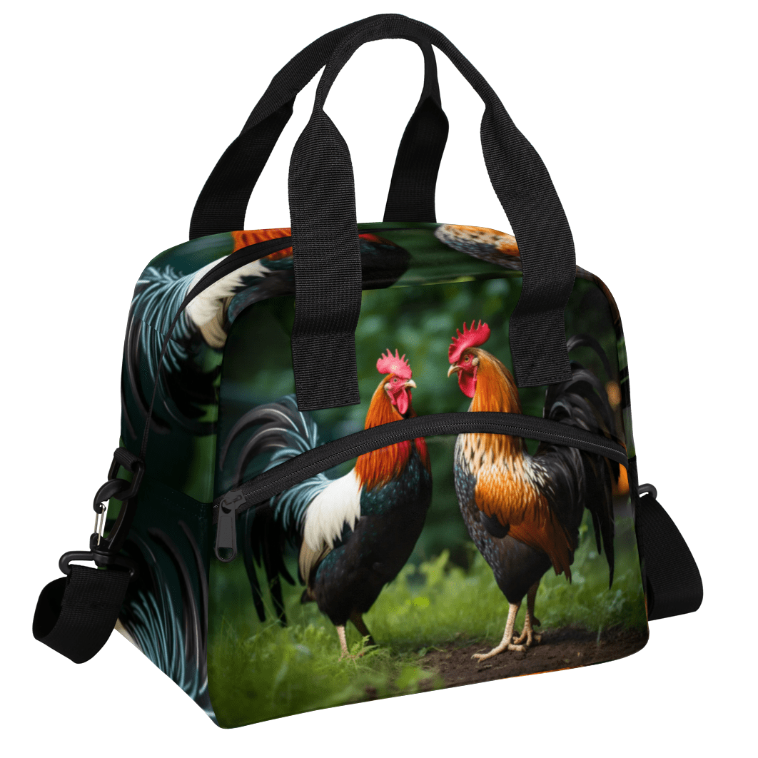 Herdesigns Rooster Insulated Lunch Bag for Women Men Adults Large ...